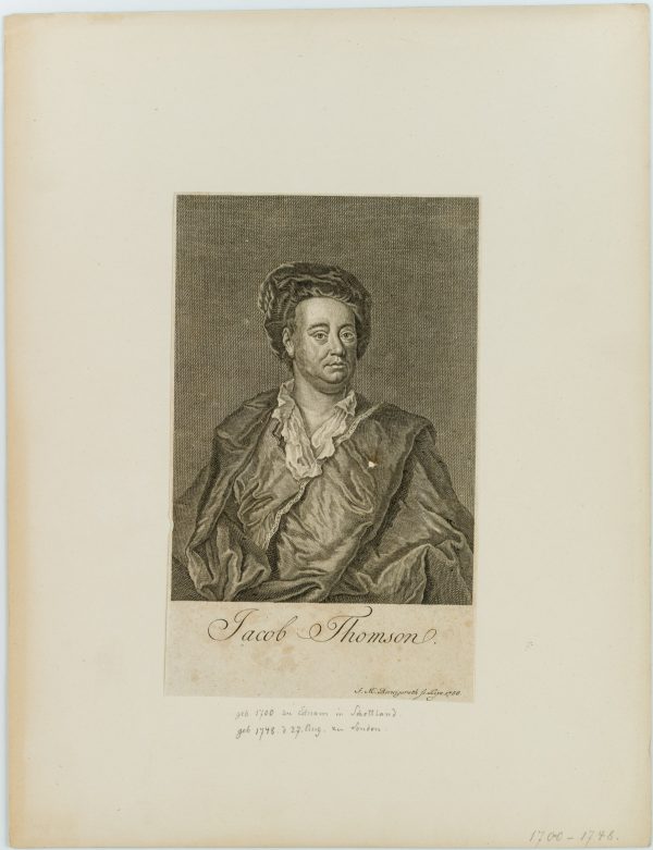 J. BERNIGEROTH (*1713), Porträt d. Jacob Thomson, 1758, Klassizismus ...