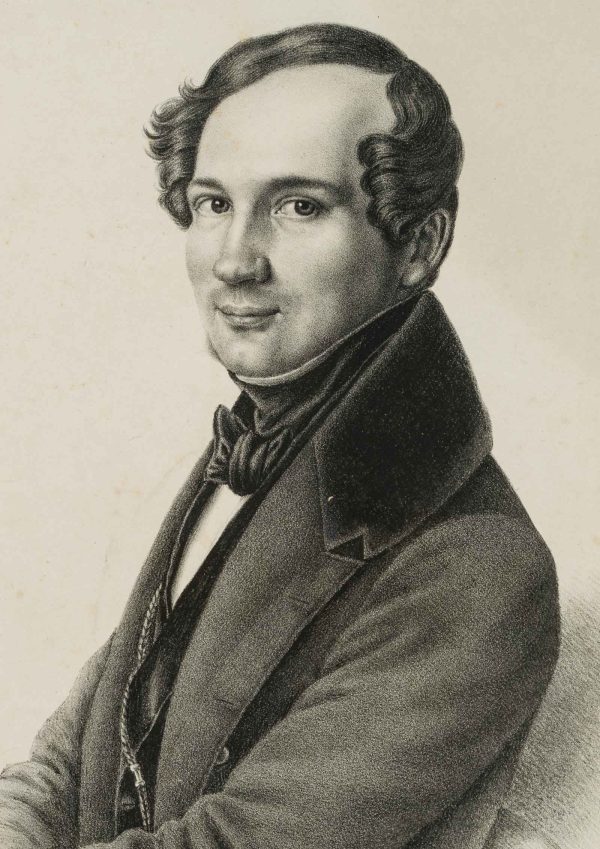 E. UBER (19.Jhd), Porträt des Pianisten W. Taubert (*1811), Romantik ...